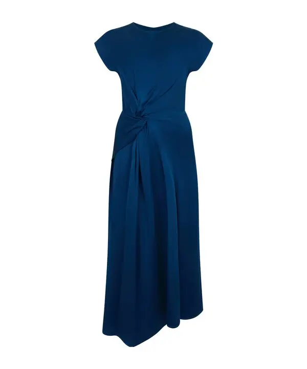 Victoria Beckham Satin Midi Dress - Blue
