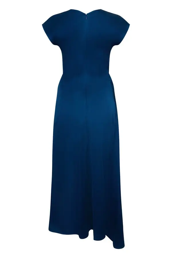 Victoria Beckham Satin Midi Dress