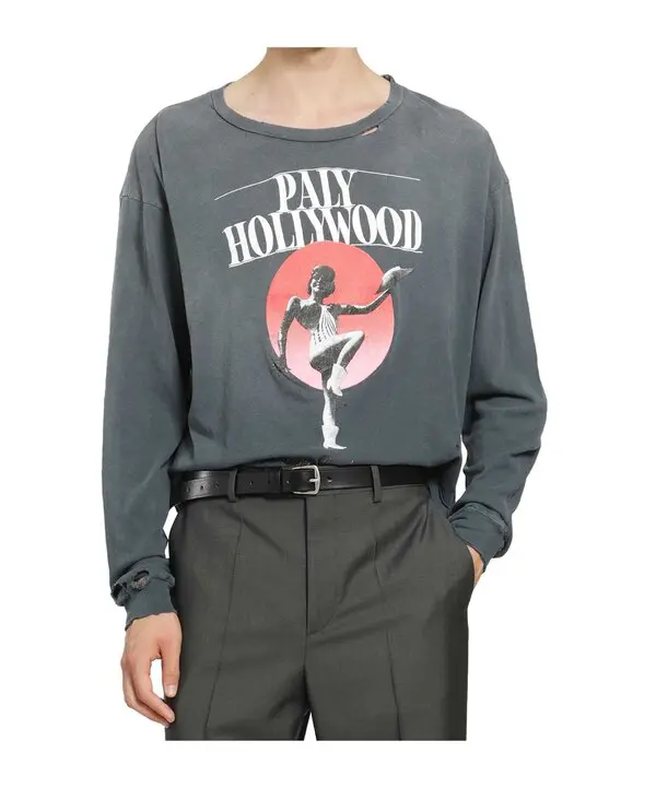 PALY HOLLYWOOD Crew Neck Long-sleeved T-shirt