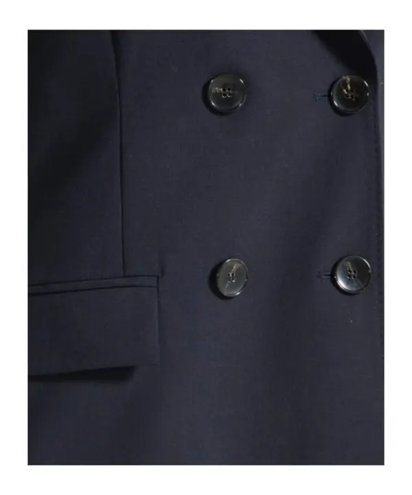 Seventy Double-breasted Jacket In Stretch Cool Wool