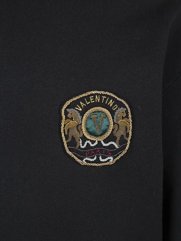 Valentino Garavani Logo Embroidered Crewneck Sweatshirt