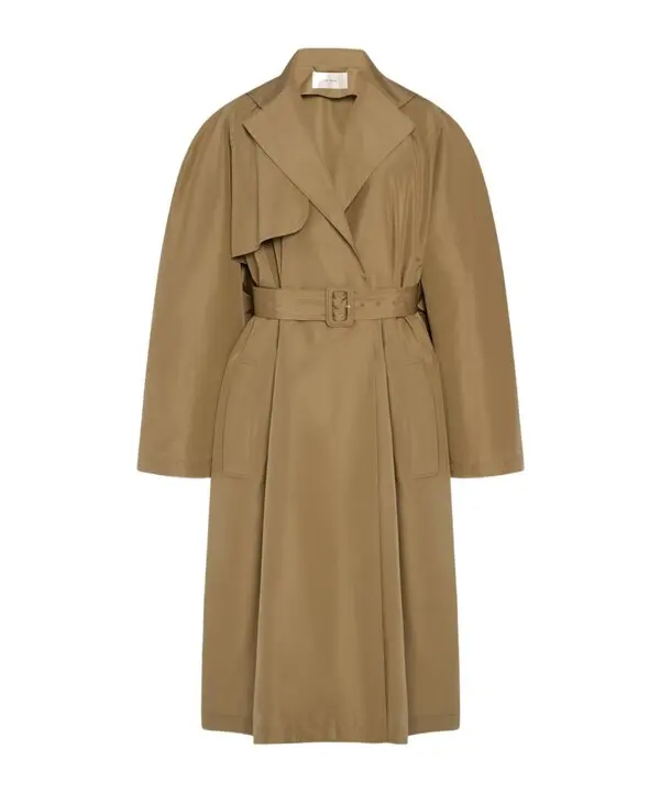 THE ROW Amapola Belted Trench Coat - Sandy Buff