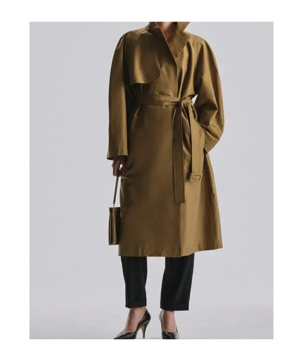 THE ROW Amapola Belted Trench Coat - Sandy Buff