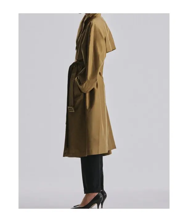 THE ROW Amapola Belted Trench Coat - Sandy Buff