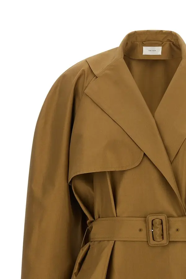 THE ROW Amapola Belted Trench Coat - Sandy Buff