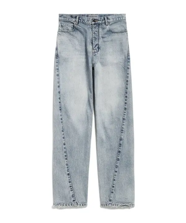 Balenciaga Twisted Seam Jeans - Bleached Light Blue