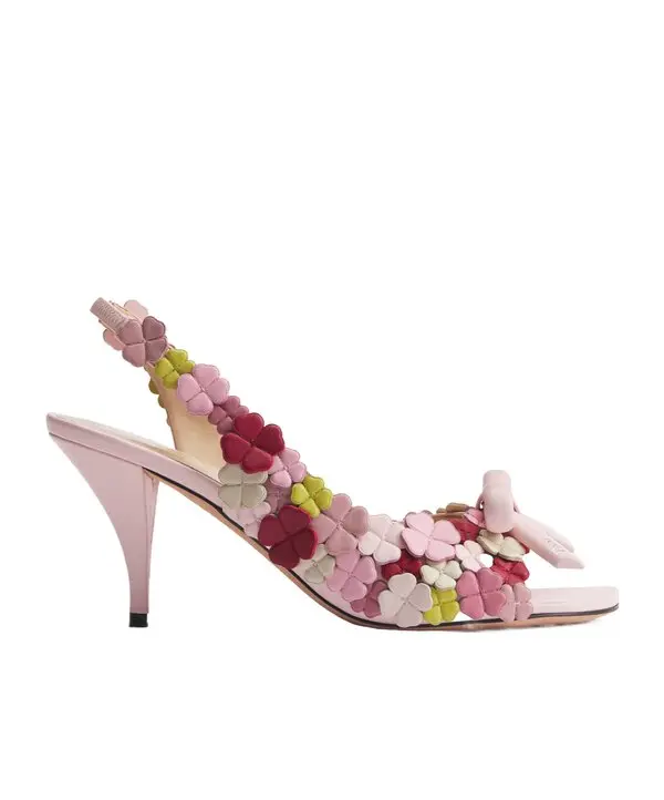 Dior Bow Heeled Slingback Sandal