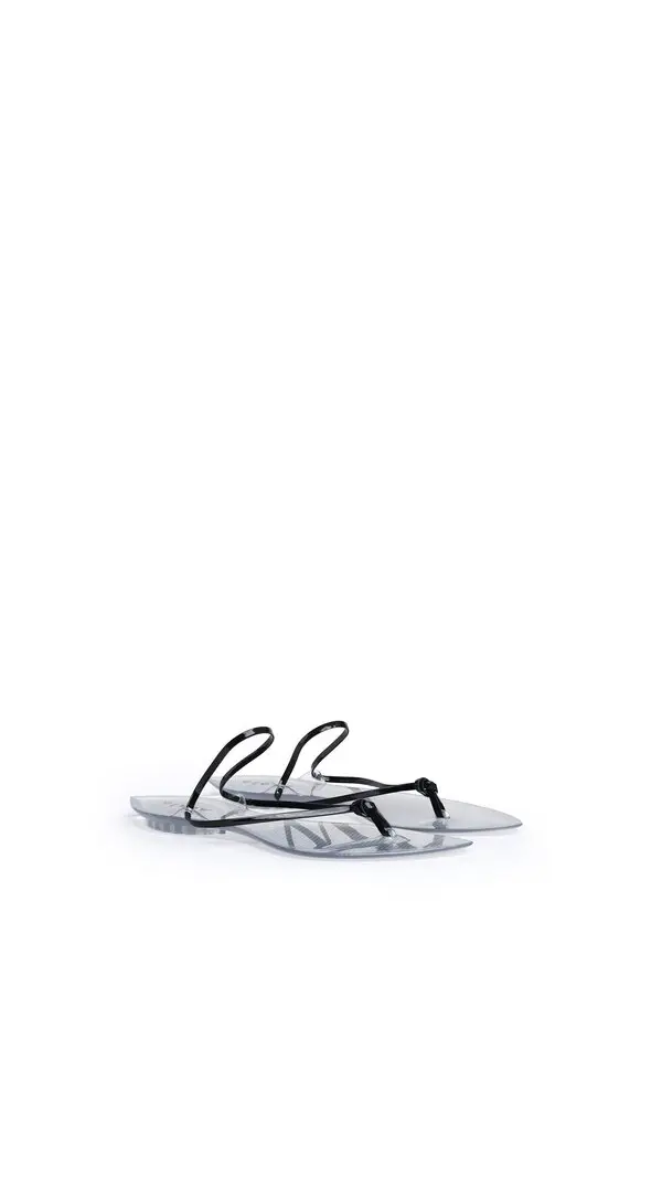Alaïa Patent Leather Thong Flip-flops