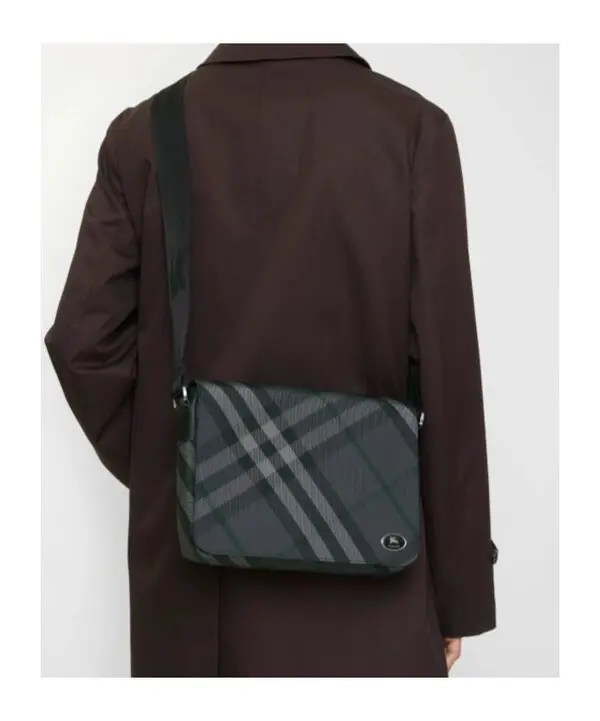 Burberry Checked Messenger Bag
