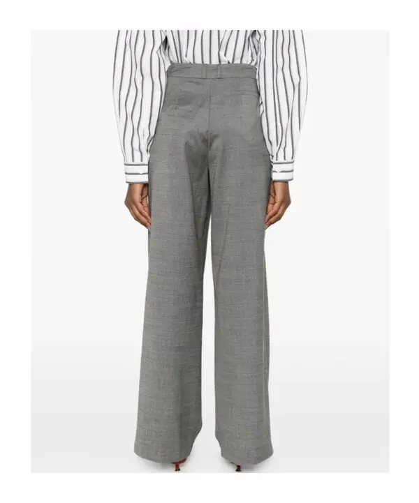 THE FRANKIE SHOP Pleated Straight Trousers
