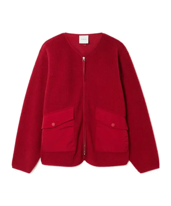 Varley Marina Shell-trimmed Recycled-fleece Jacket