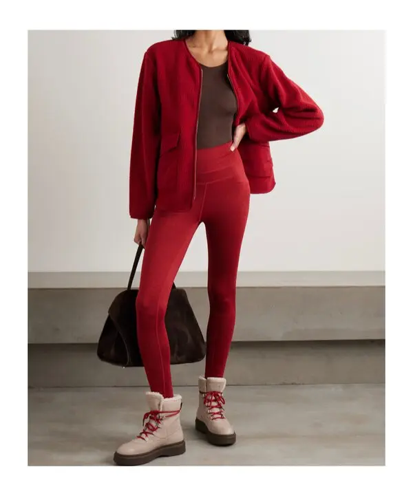 Varley Marina Shell-trimmed Recycled-fleece Jacket
