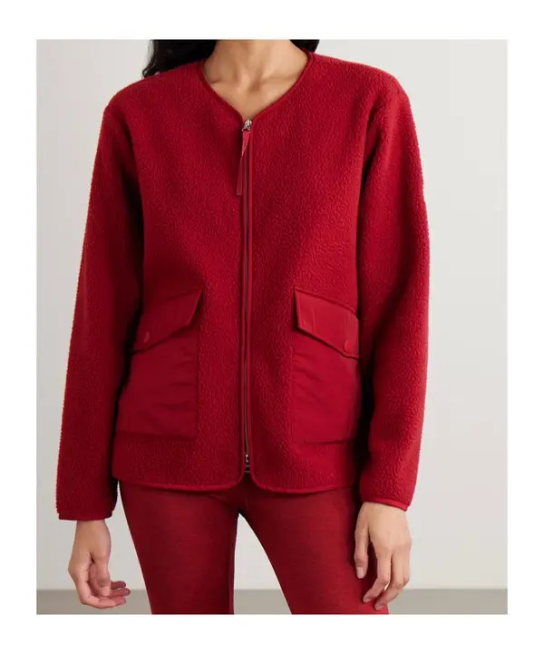 Varley Marina Shell-trimmed Recycled-fleece Jacket