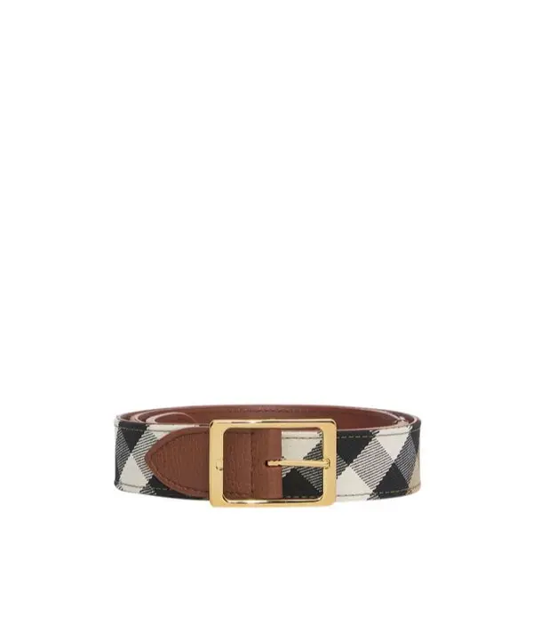 Burberry Plaid Belt - Brown