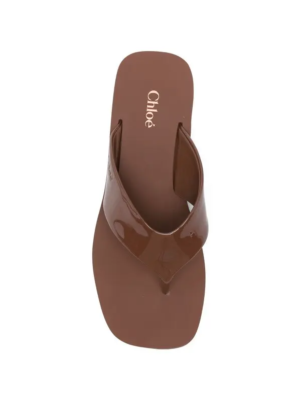 Chloé Swimming Cool" Wedge Thongs