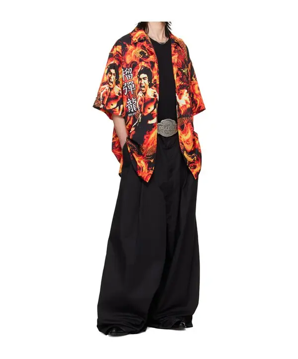 LU'U DAN Bruce Lee X Collaboration Sleaze Short-sleeve Shirt