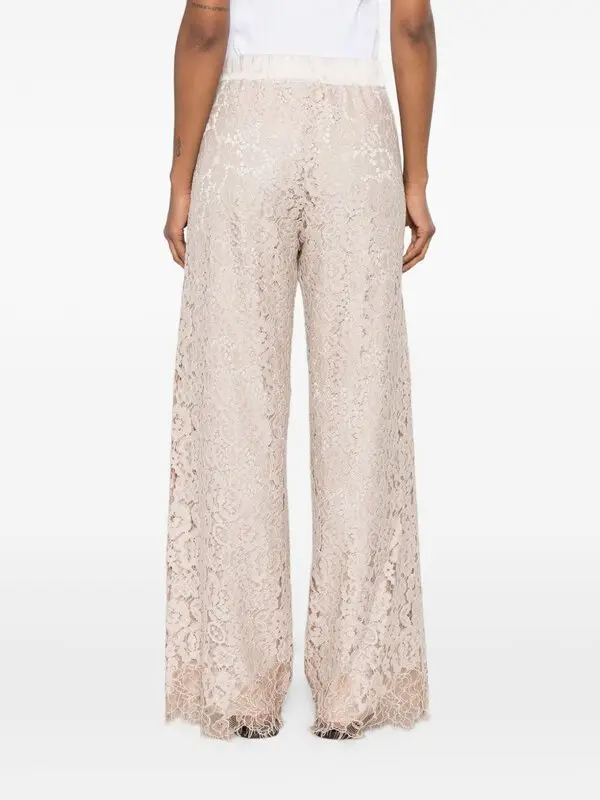D.exterior Lace-overlay Palazzo Pants