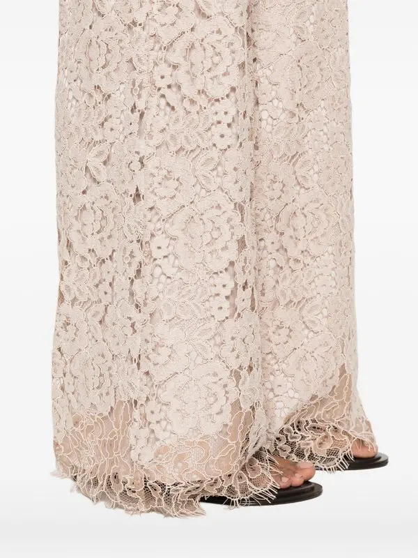 D.exterior Lace-overlay Palazzo Pants