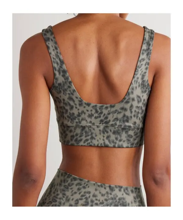 Varley Cori Cheetah-print Freesoft Sports Bra - Brown