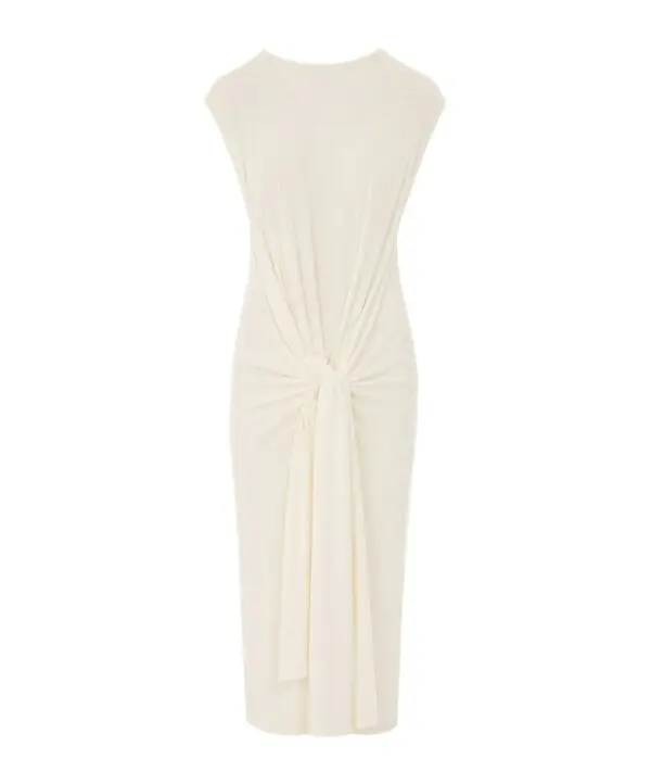 TOTEME Jersey Tie-waist Dress - White