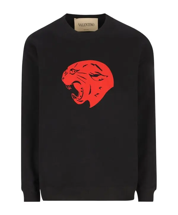Valentino Garavani Animal Printed Crewneck Sweatshirt
