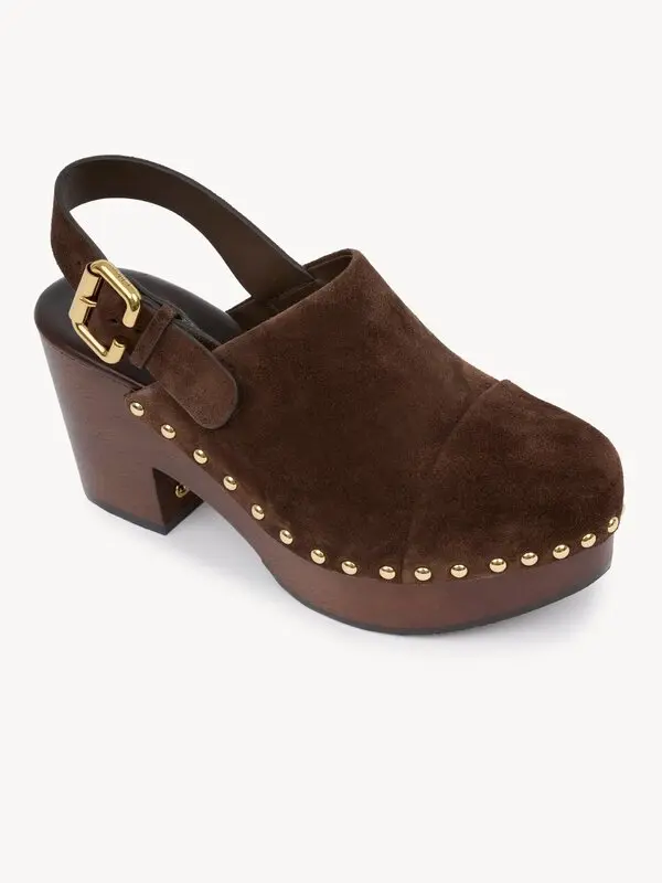 Chloé Jeannette Studded Wedge Clog