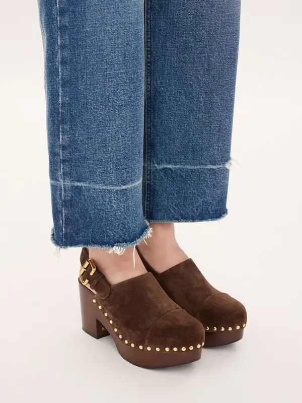 Chloé Jeannette Studded Wedge Clog