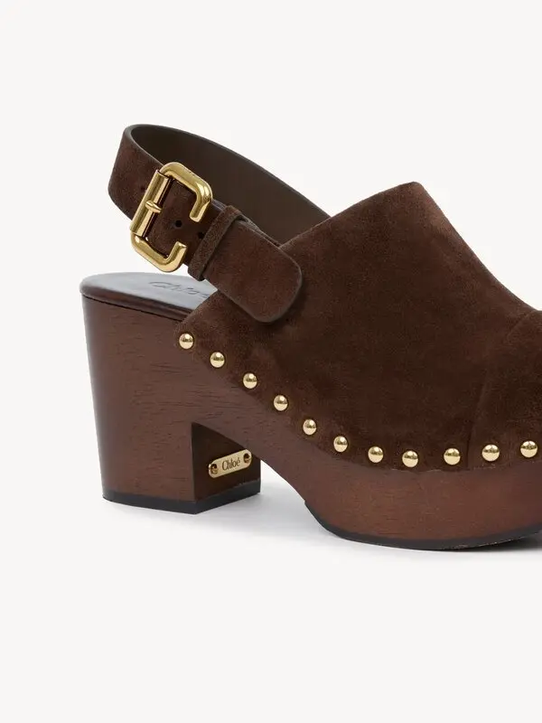 Chloé Jeannette Studded Wedge Clog