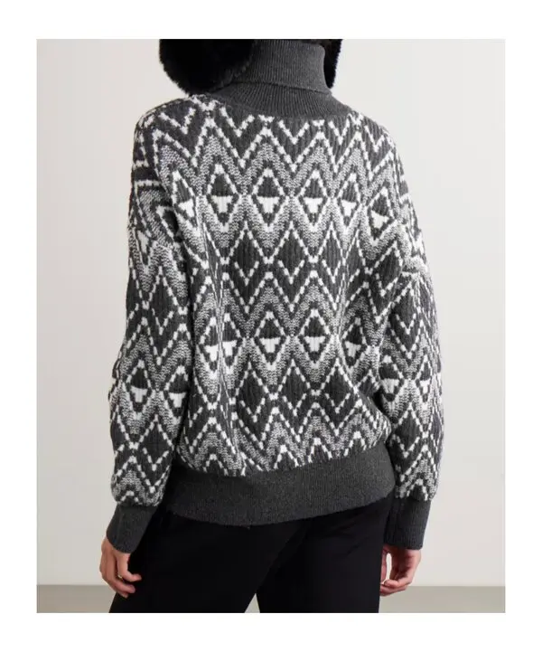 Varley Ida Fair Isle Knitted Turtleneck Sweater