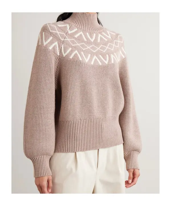 Varley Marcie Fair Isle Knitted Sweater