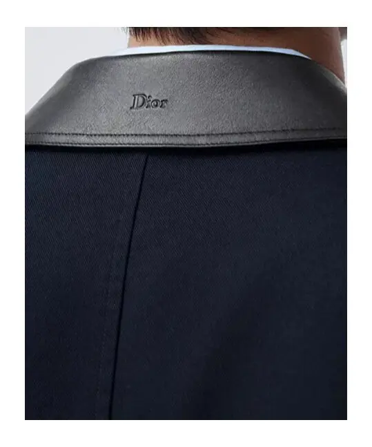 Dior Embroidered Blouson Jacket With Cd Buckle Detail - Black