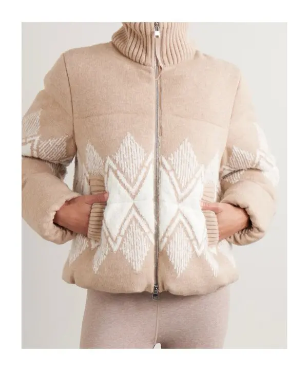 Varley Belinda Padded Fair Isle Knitted Jacket
