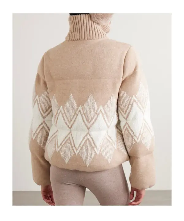 Varley Belinda Padded Fair Isle Knitted Jacket