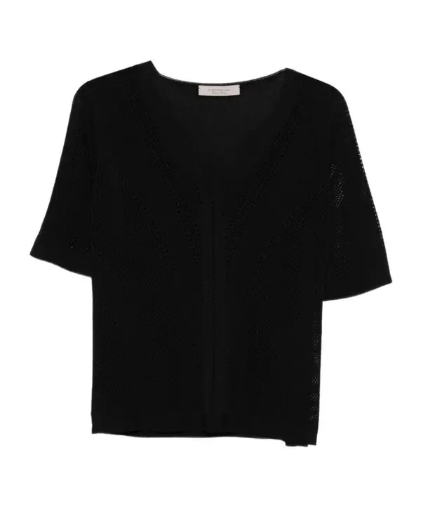D.exterior V-neck T-shirt - Black