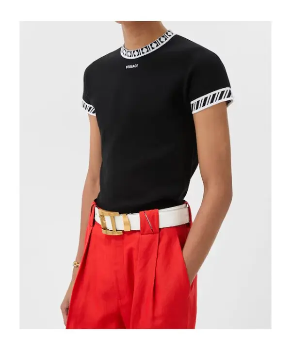 Versace Cotton Knit T-shirt