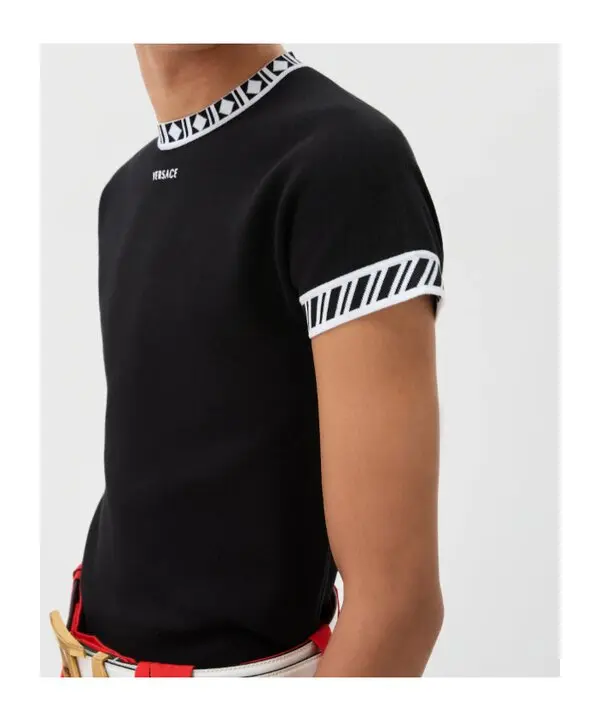 Versace Cotton Knit T-shirt