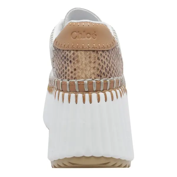 Chloé Nama Wedge Sneakers - Brown