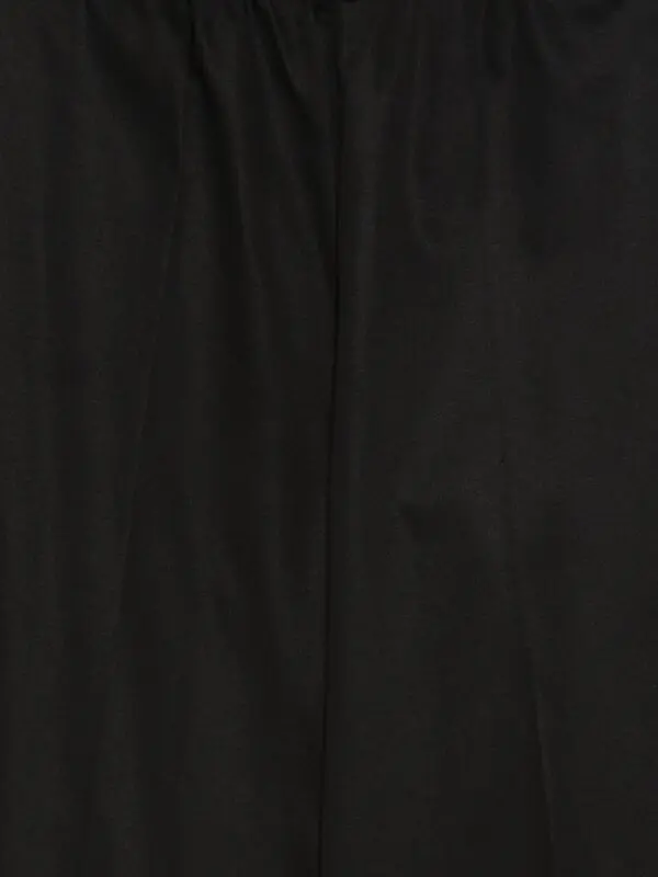 D.exterior Elastic Waist Wide-leg Pants