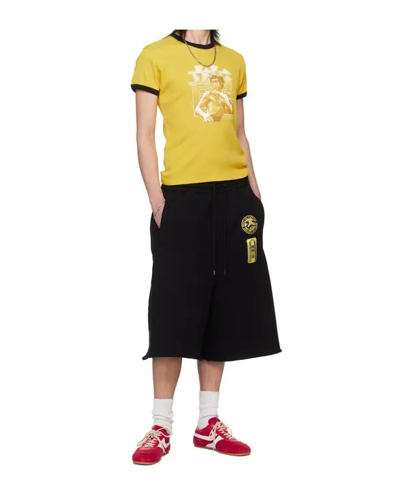 LU'U DAN Bruce Lee X Collaboration Ringer Crew Neck T-shirt