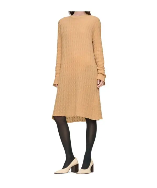 MAISON MARGIELA Wool Cashmere Knit Midi Dress