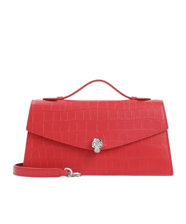 Alexander McQueen Skull Top Handle - Red