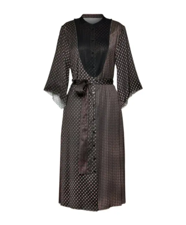 MAISON MARGIELA Patchwork Paisley Print Midi Shirt Dress