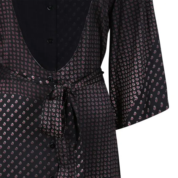 MAISON MARGIELA Patchwork Paisley Print Midi Shirt Dress