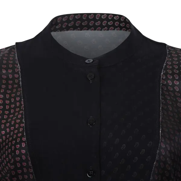 MAISON MARGIELA Patchwork Paisley Print Midi Shirt Dress