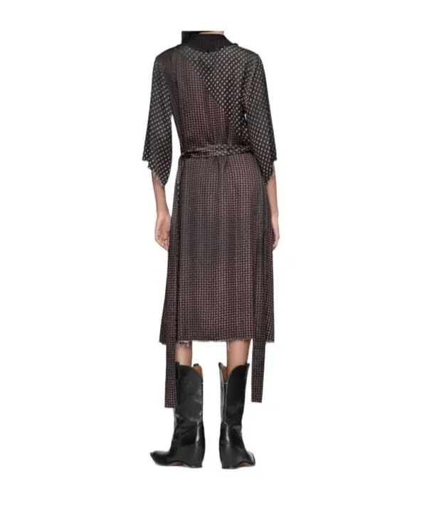 MAISON MARGIELA Patchwork Paisley Print Midi Shirt Dress