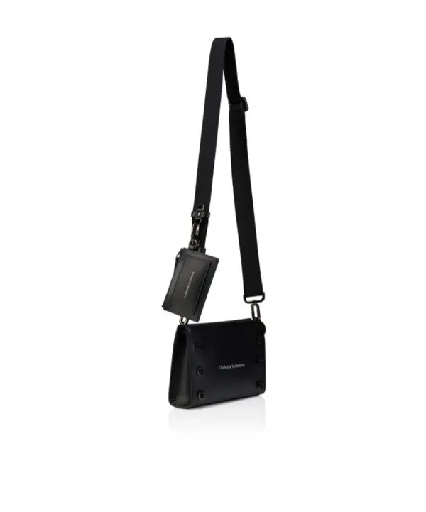 CHRISTIAN LOUBOUTIN Leather Multi-d Ring Crossbody Bag With Cardholder