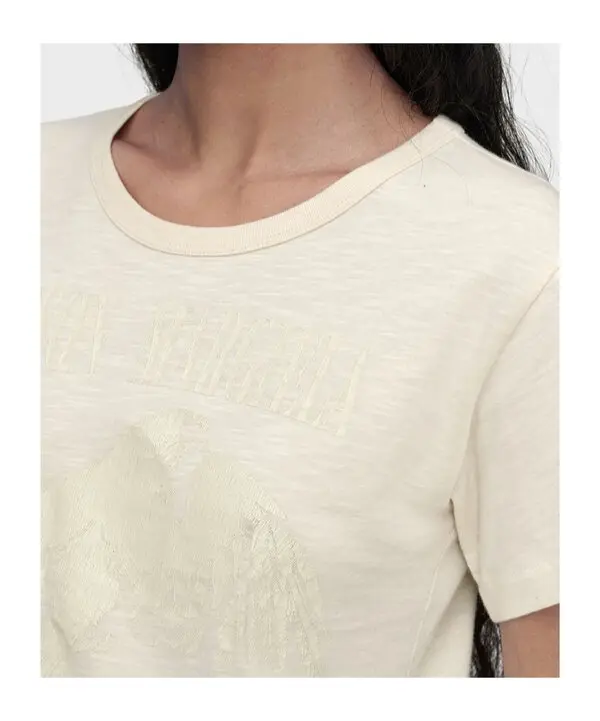 MAISON MARGIELA Bird Graphic T-shirt - Cream