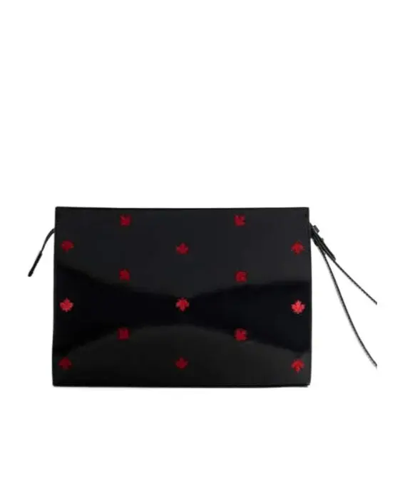 Dsquared2 Maple Leaf Leather Pouch