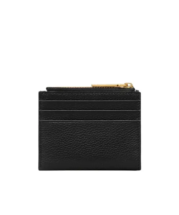Thom Browne Pebble-grain Zip-top Cardholder