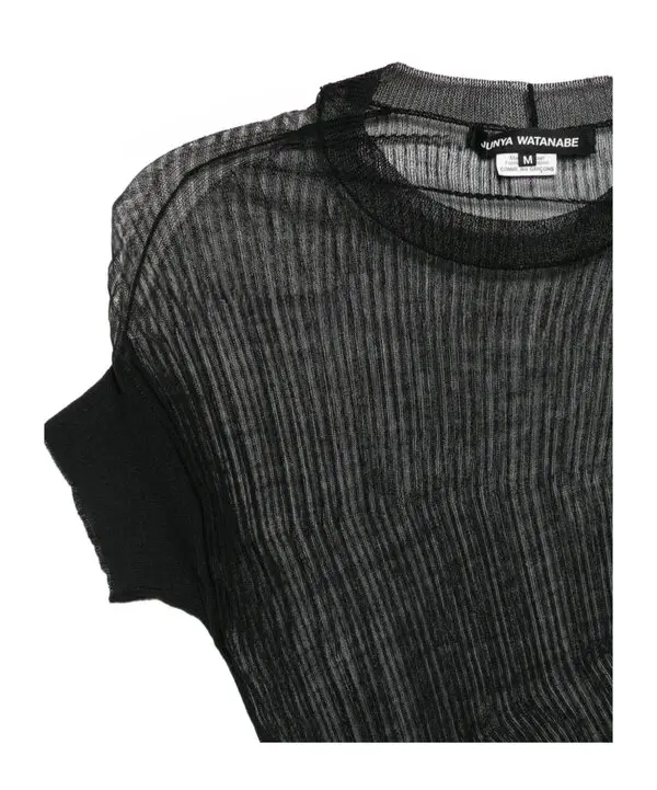 Junya Watanabe Asymmetric Mesh T-shirt